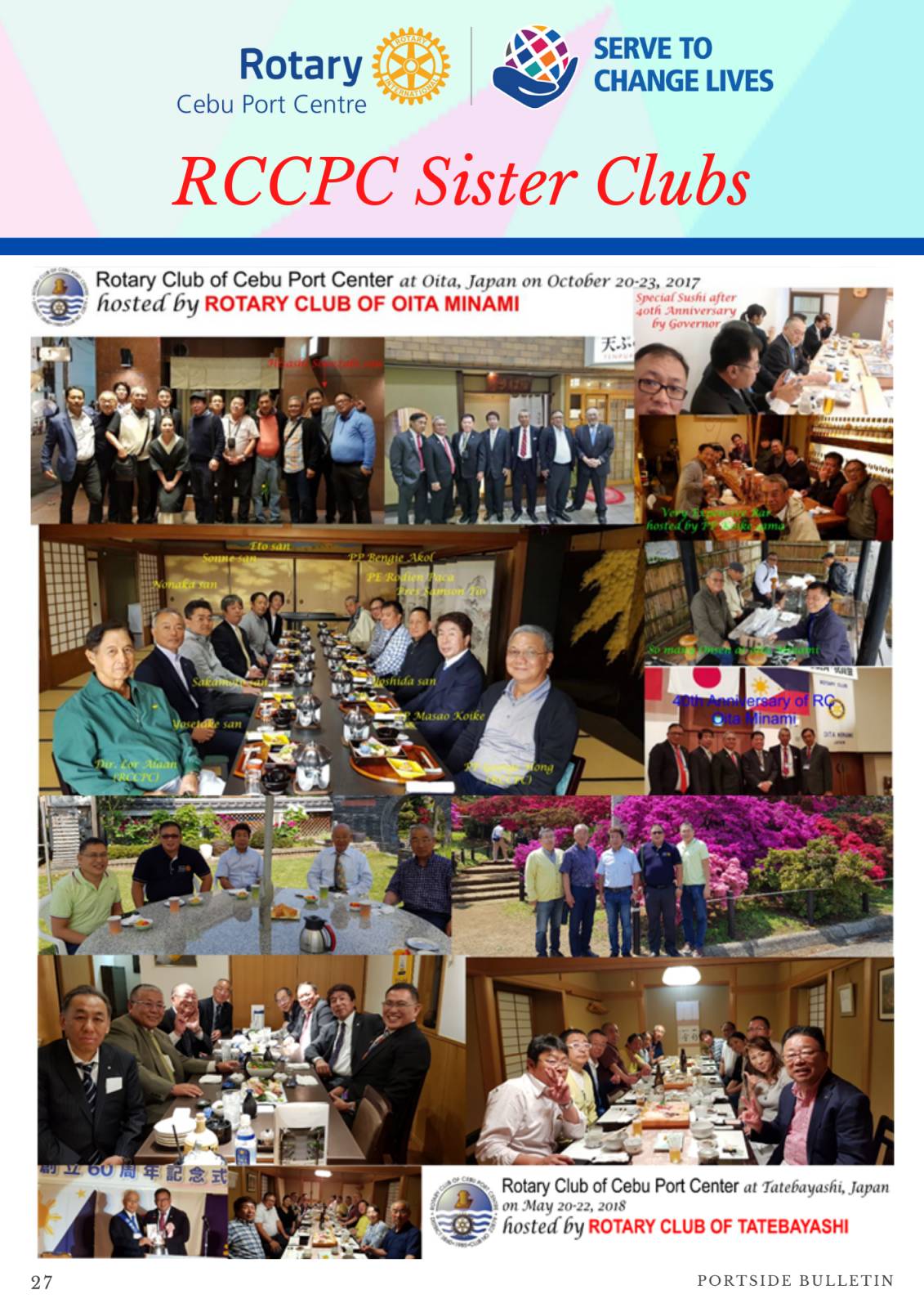 Sister Clubs • Rotary Club of Cebu Port Centre